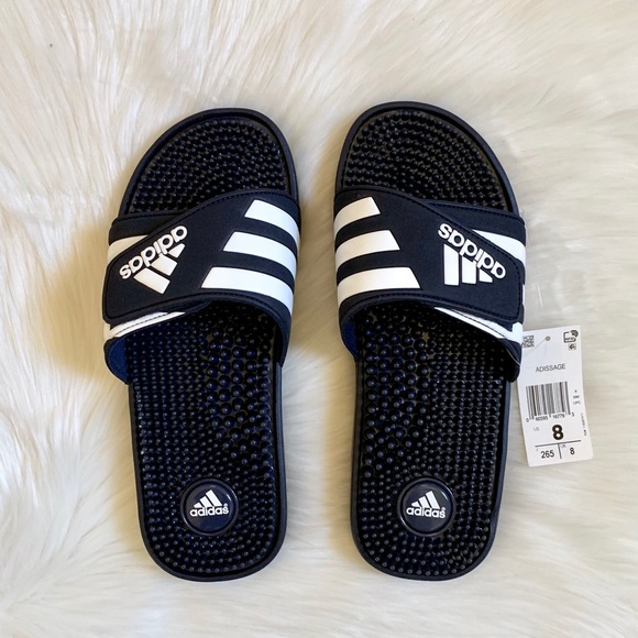 adidas | Shoes | Adidas Navy Adissage Slides | Poshmark